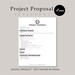Project Proposal Minimal Business Templates, Creative Onboarding Bundle ...