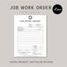 Printable Job Work Order Form, Easy and Simple Job Work Order Form ...