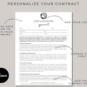 Atm Location Agreement Template, ATM Business Site Lease Agreement ...