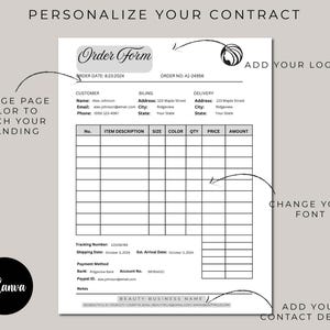 Line Sheet for Wholesale, Seller Shop, Price List Template, Editable ...