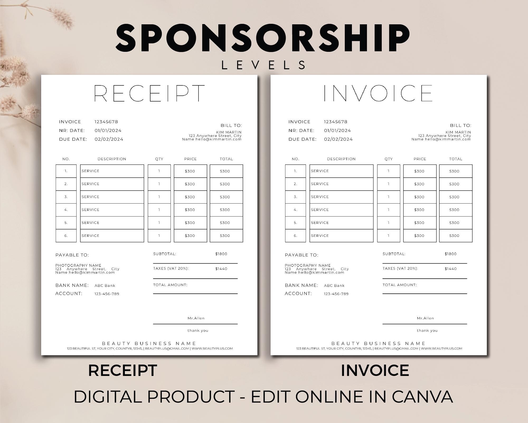 Nonprofit Event Sponsorship Fundraising Flyers, Non Profit Sponsor Levels, Event Sponsorship ...