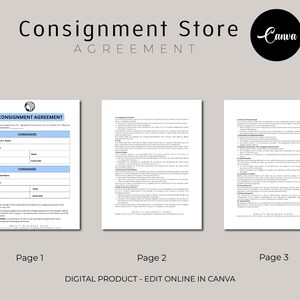 Consignment Agreement, Consignment Form, Consignee Agreement ...