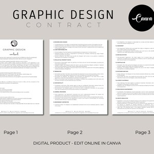 Graphic Design Contract, Design Services Forms, Contract for Graphic ...