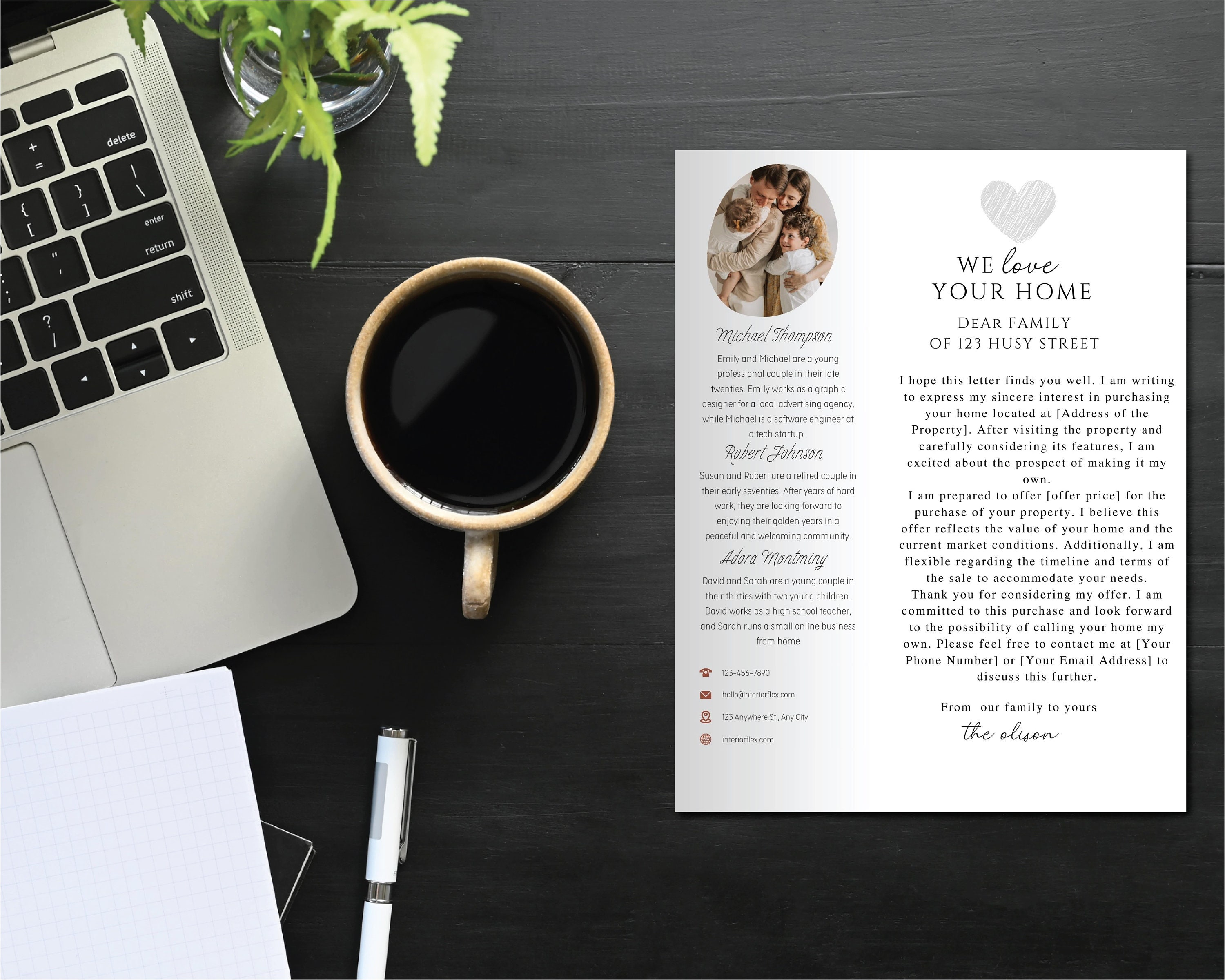 Letter to Seller Template Canva, Minimalistic Letter to Seller House ...