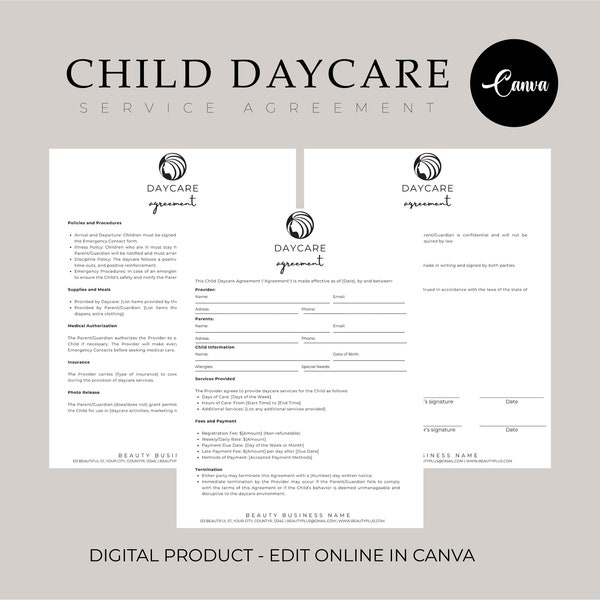 Home Daycare Forms - Etsy