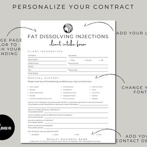 Fat Dissolve Forms, Lemon Bottle Consent, Lemon Bottle Intake ...