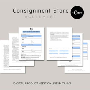 Consignment Agreement, Consignment Form, Consignee Agreement, Consignment Contract, Reseller ...