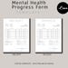 Canva Mental Progress Note Template, Counseling Therapy Note, Therapy ...