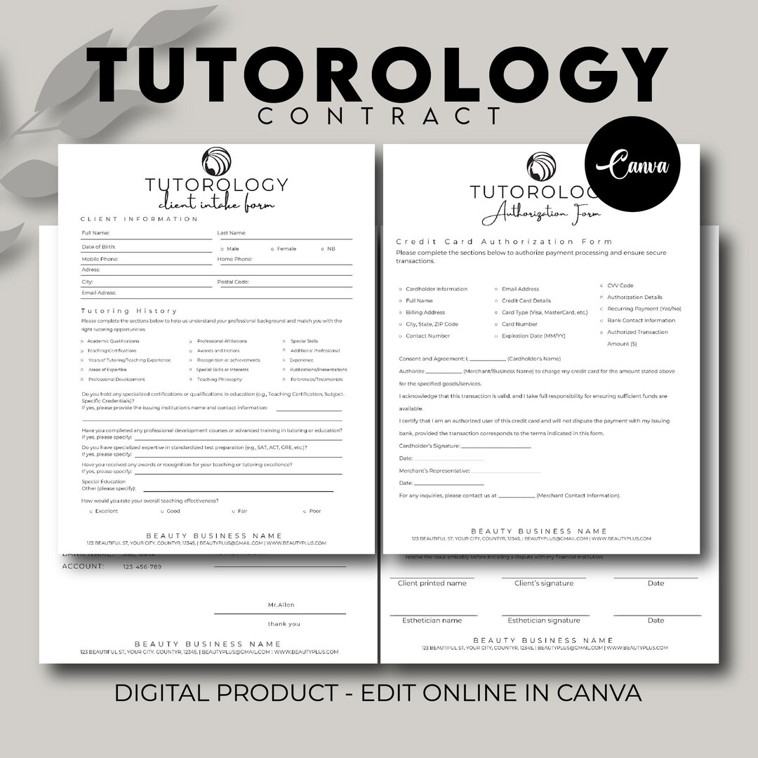 Tutoring Contract, Tutoring Services Agreement Template, Tutor Business ...