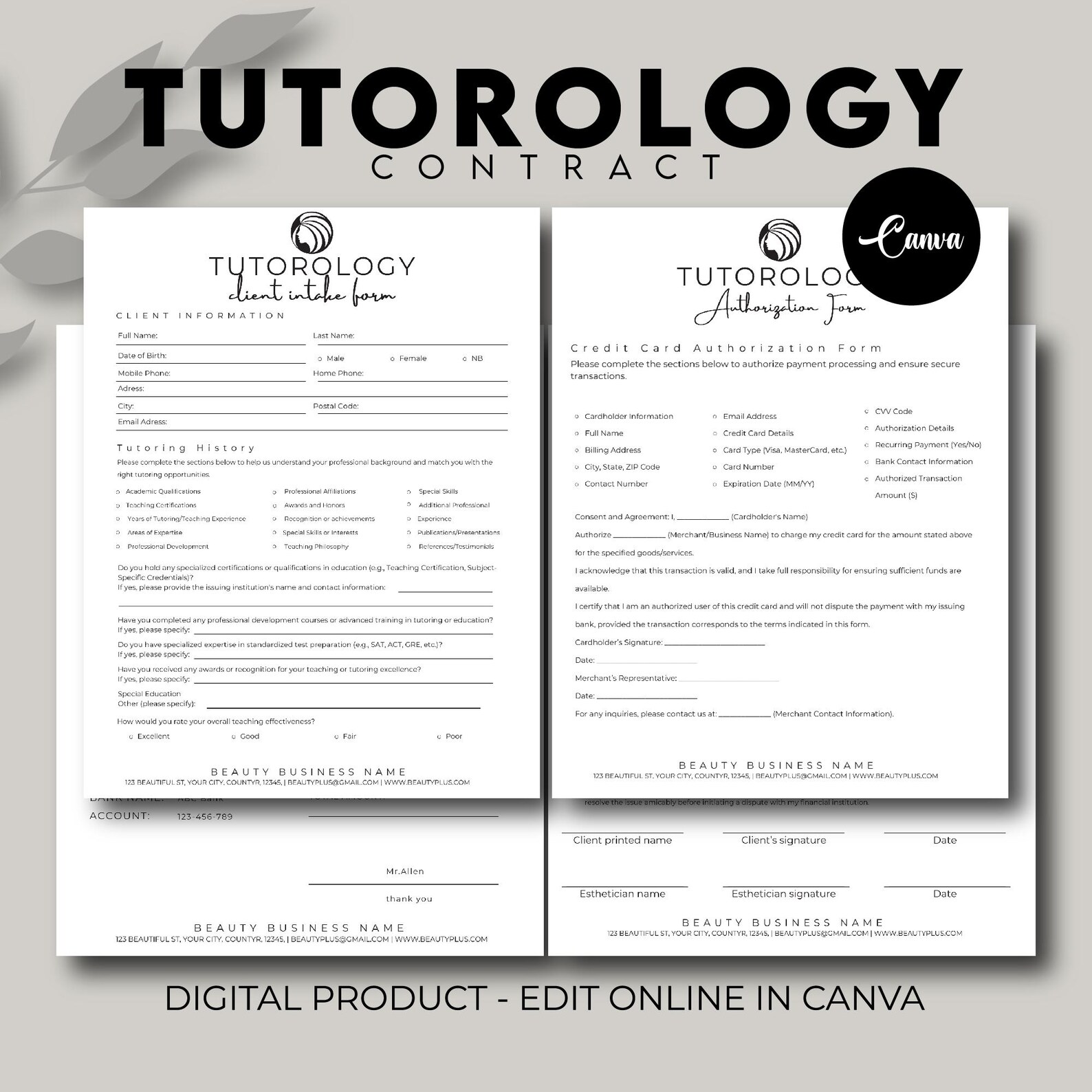 Tutoring Contract, Tutoring Services Agreement Template, Tutor Business ...
