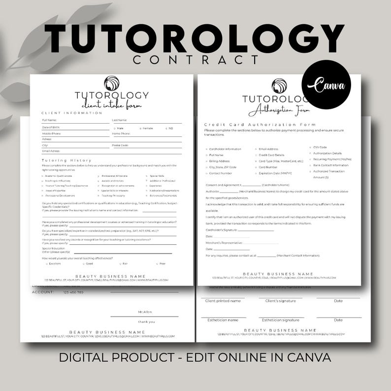 Tutoring Contract, Tutoring Services Agreement Template, Tutor Business ...