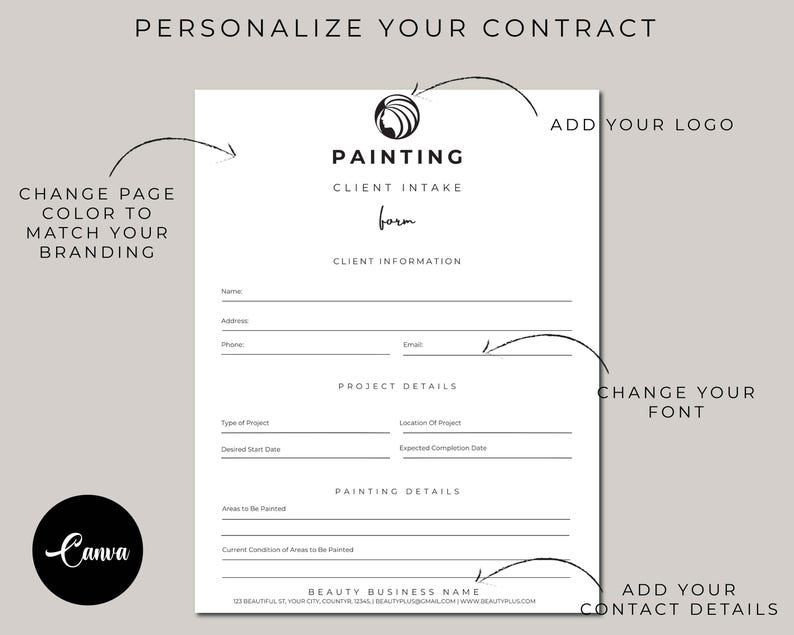 Professional Painting Contract Agreement, Residential Painting Service ...