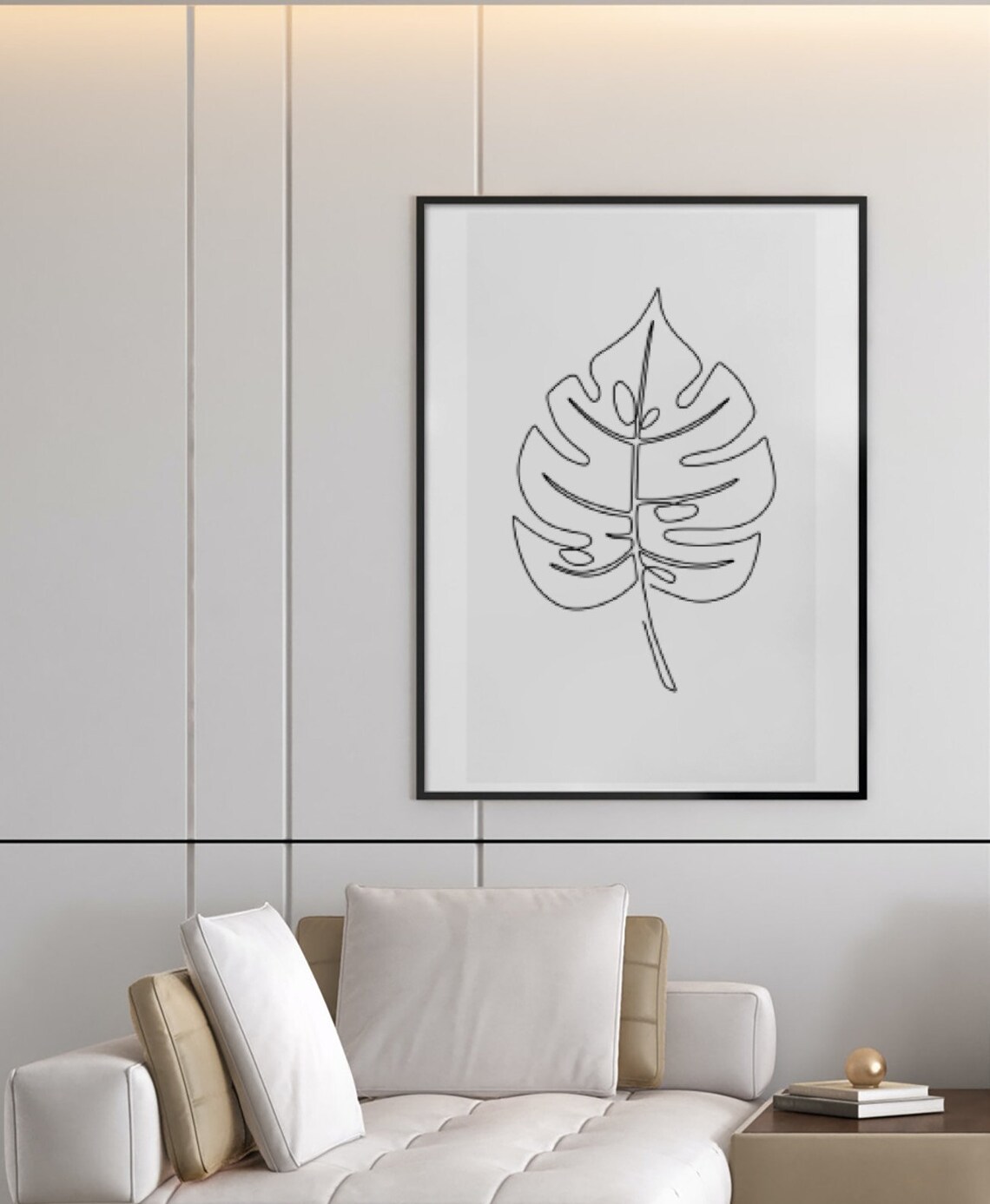 Monstera One Line Art Print, Botanical Line Art, Digital Download ...