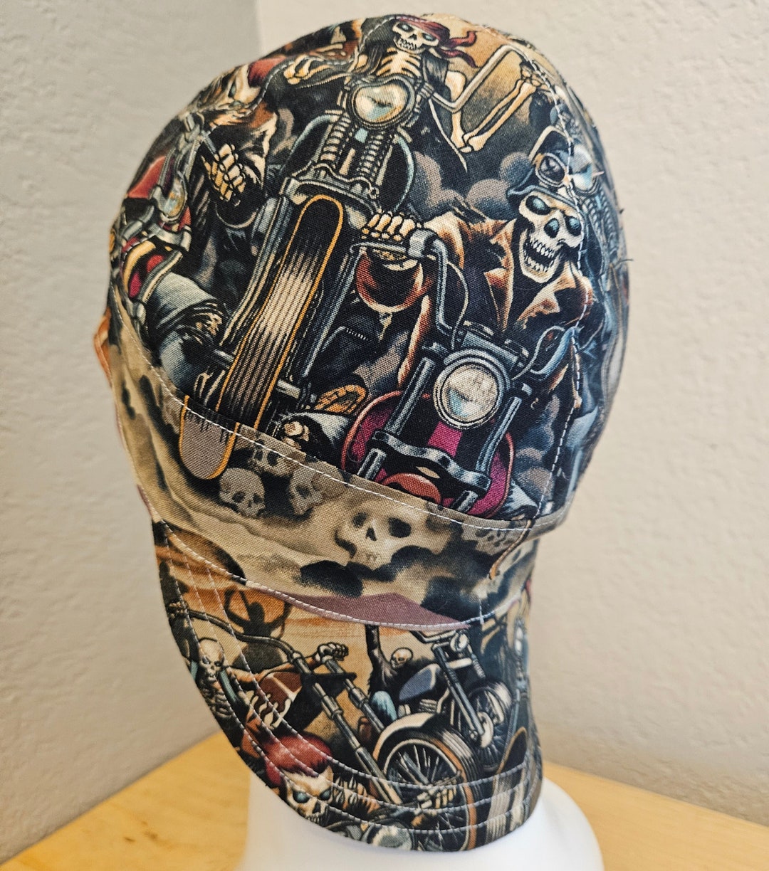 Undead Bikers Welding Cap, 100% Cotton, Custom, Made to Order ...