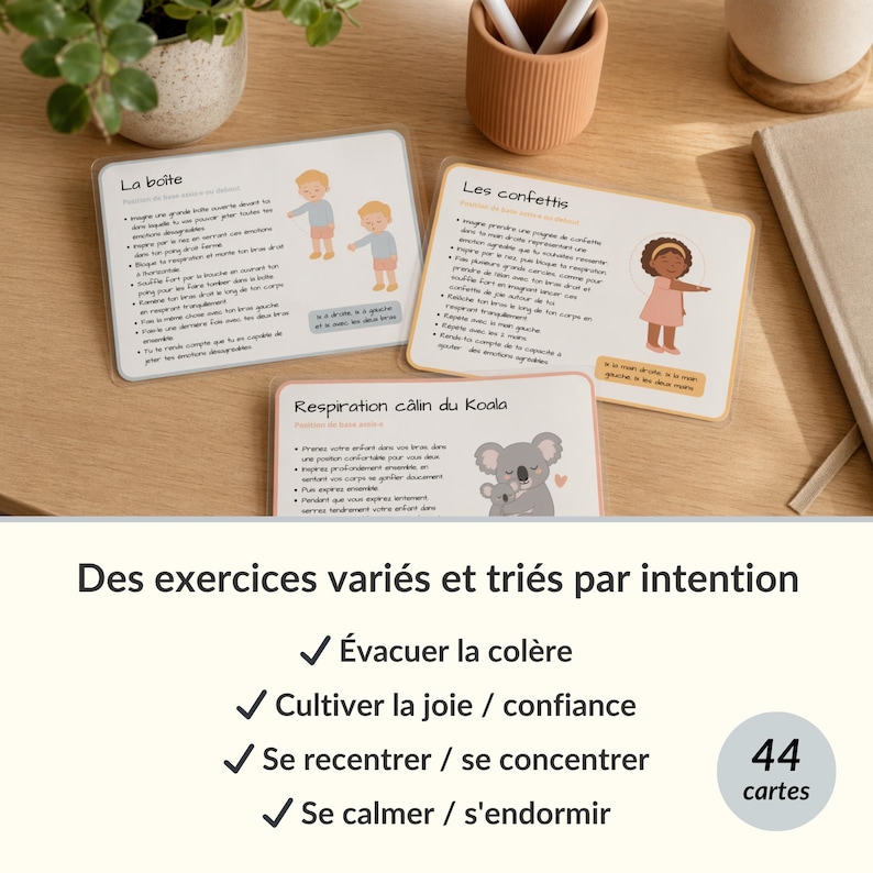 44 Printable Dynamic Relaxation Cards – Child Sophrology Tool ...