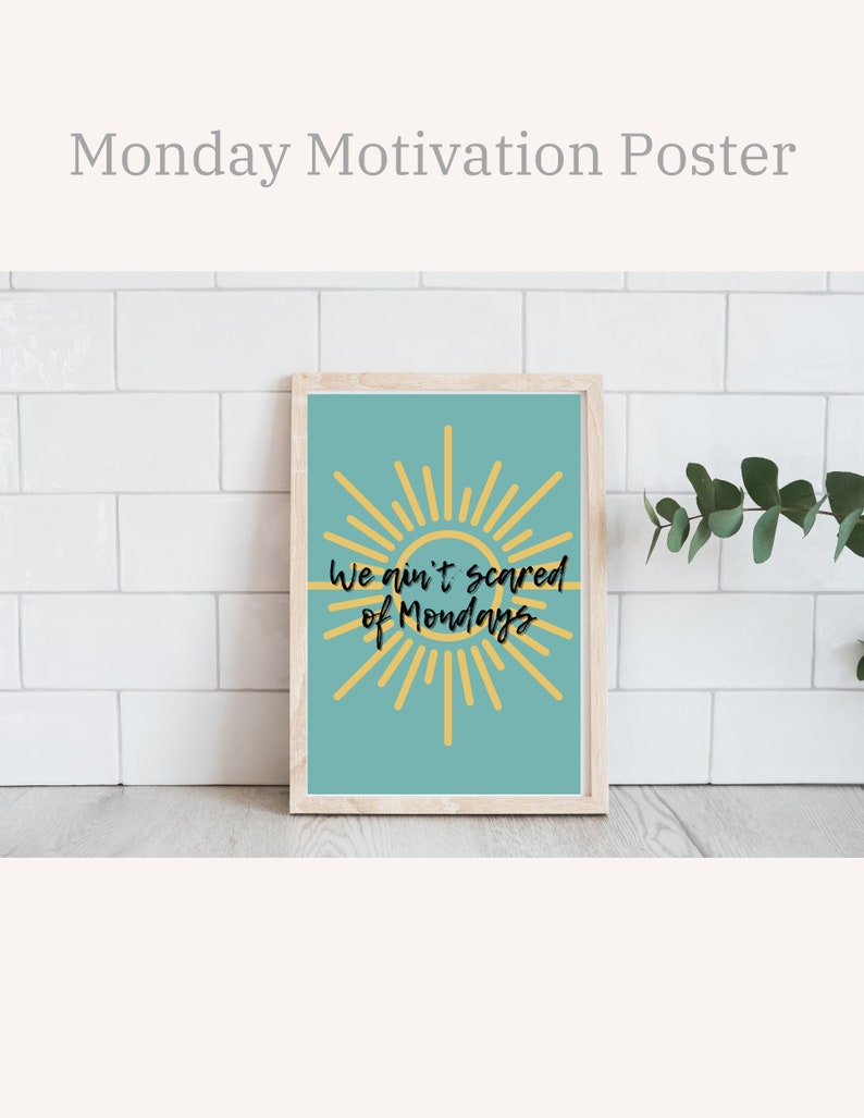 Positive Affirmation Poster Motivation Poster Classroom Office Boho ...