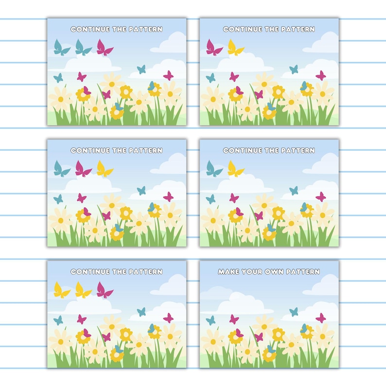 Butterfly Pattern Activity, Pattern Activity, Spring Activity, Pattern ...