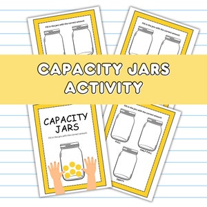 Capacity Activity, Measurements Activity, Measurements Worksheet ...