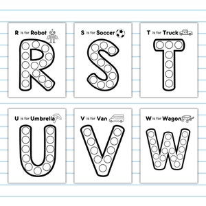 Do-a-dot Alphabet Worksheets, Printable Activity, ABC Worksheets ...
