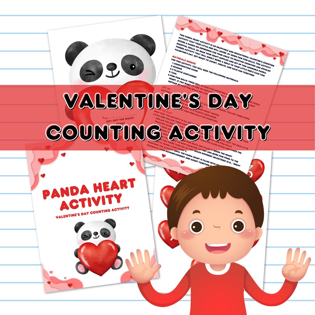 Valentine's Day Counting Activity, Valentine's Counting Game ...