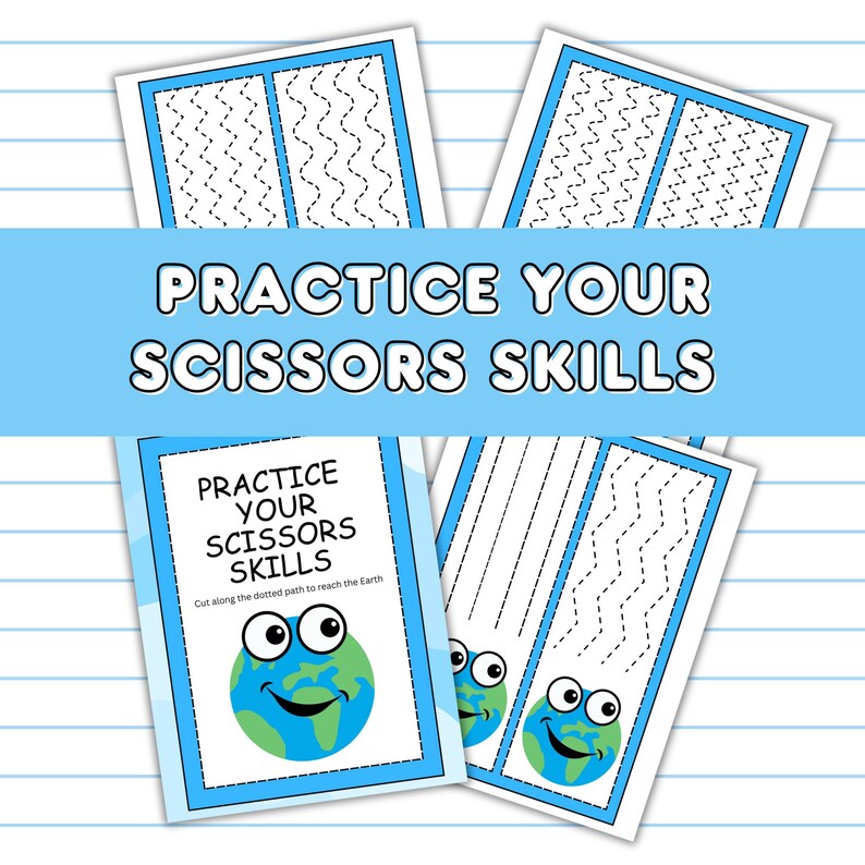 Earth Cutting Activity, Practice Your Scissors Skills, Cutting ...