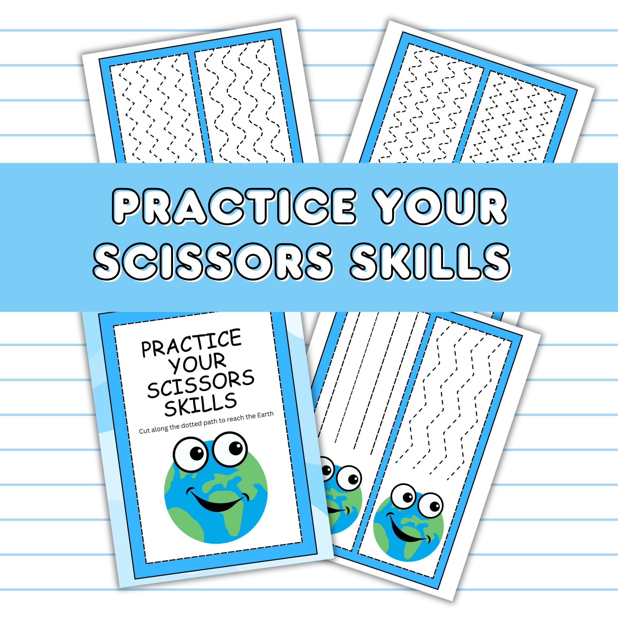 Earth Cutting Activity, Practice Your Scissors Skills, Cutting ...