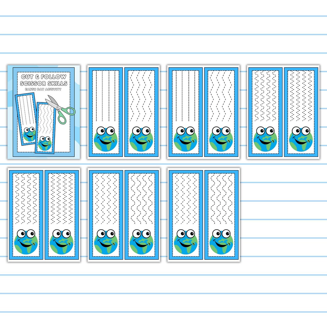 Earth Cutting Activity, Practice Your Scissors Skills, Cutting ...