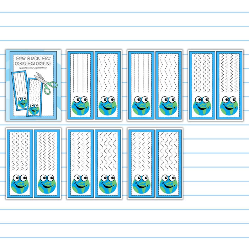 Earth Cutting Activity, Practice Your Scissors Skills, Cutting ...