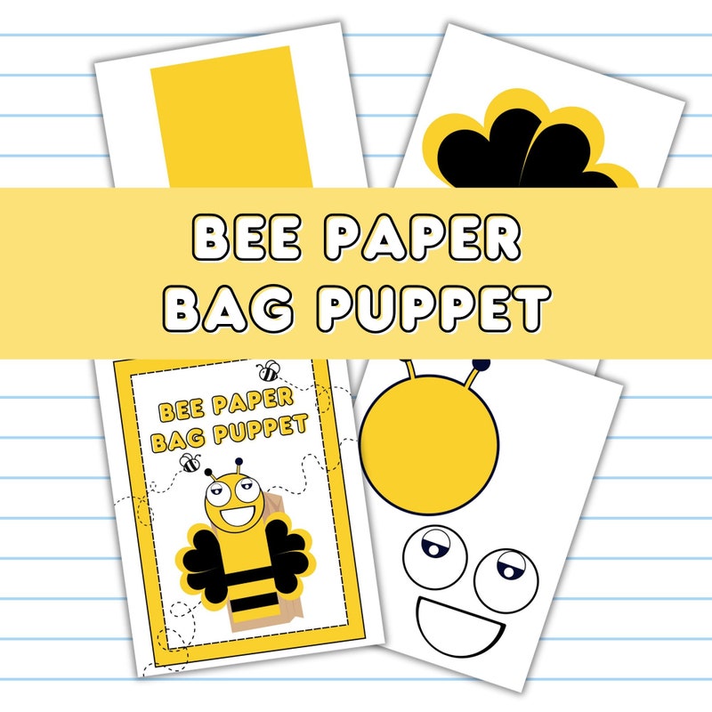 Bee Finger Puppet - Etsy