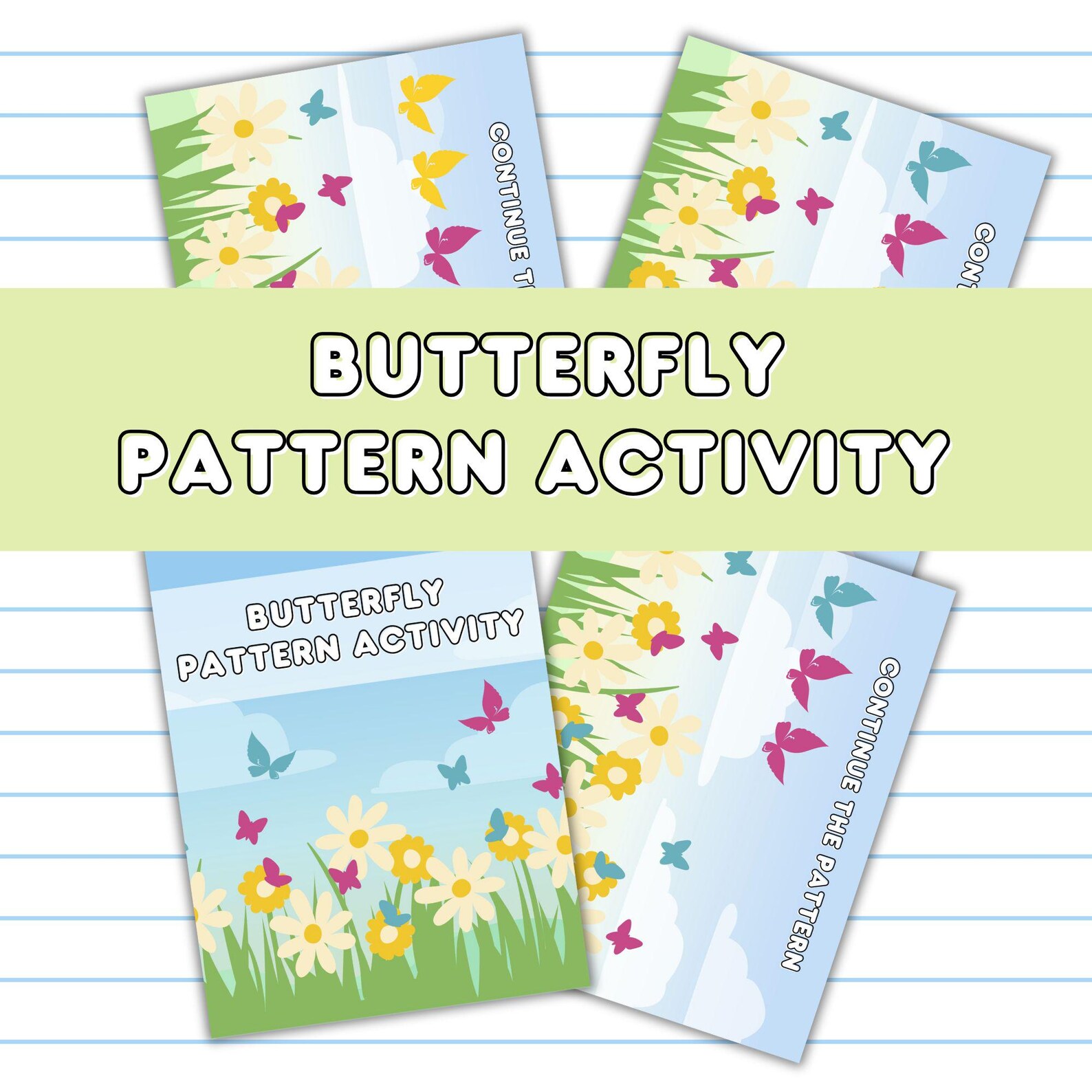 Butterfly Pattern Activity, Pattern Activity, Spring Activity, Pattern ...