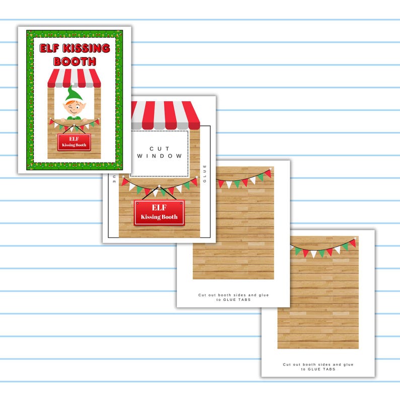 Elf Kissing Booth Printable, Elf Christmas Props, Creative Elf Ideas ...