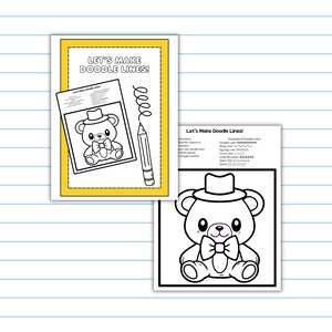Let’s Make Doodle Lines, Doodle Activity, Doodle Worksheet, Preschool ...