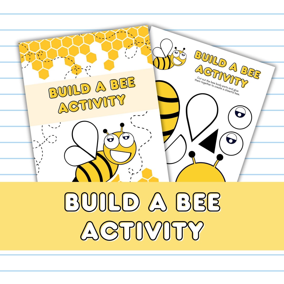 Build A Bee, Summer Activity, Preschool Printable, Insect Craft , DIY ...