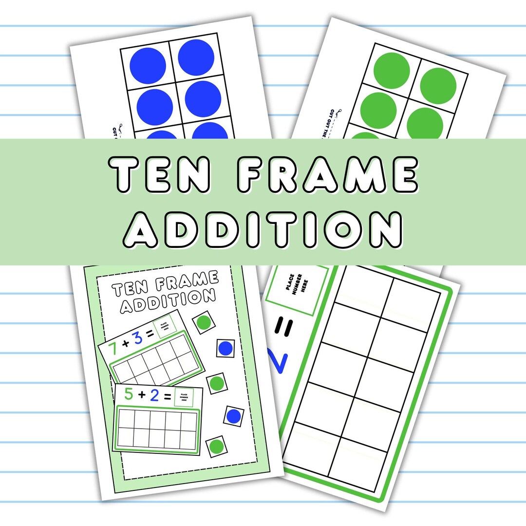 Ten Frame Addition, Count and Match, Ten Frame Counting, Number ...