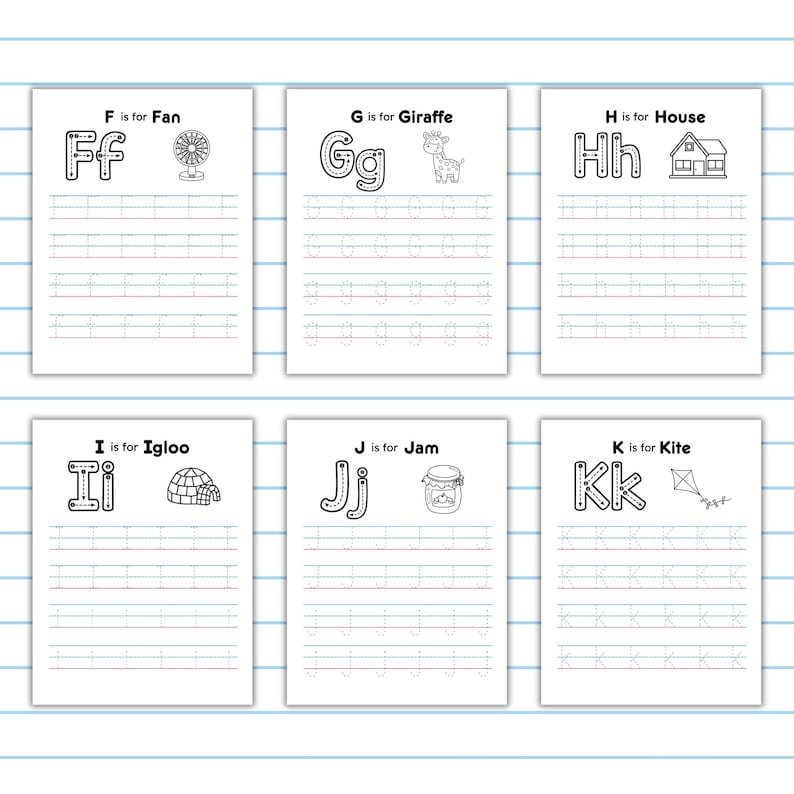 Alphabet Tracing Worksheets, Printable Activity, ABC Worksheets ...