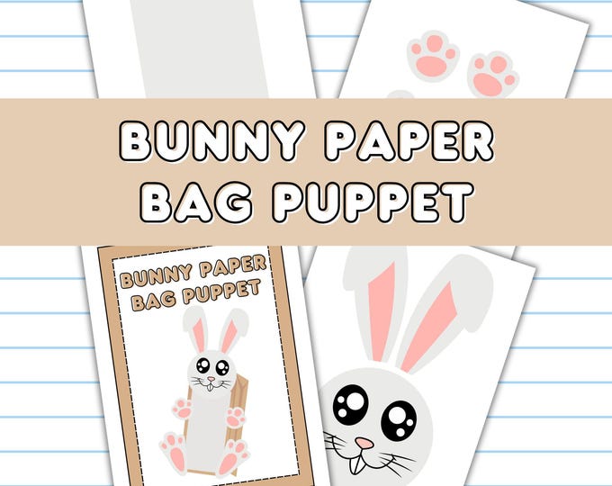 Easter Activity for Kids Printable Hand Puppets for Easter Bunny Crafts ...