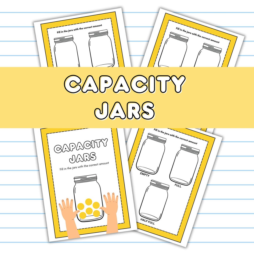 Capacity Activity, Measurements Activity, Measurements Worksheet ...
