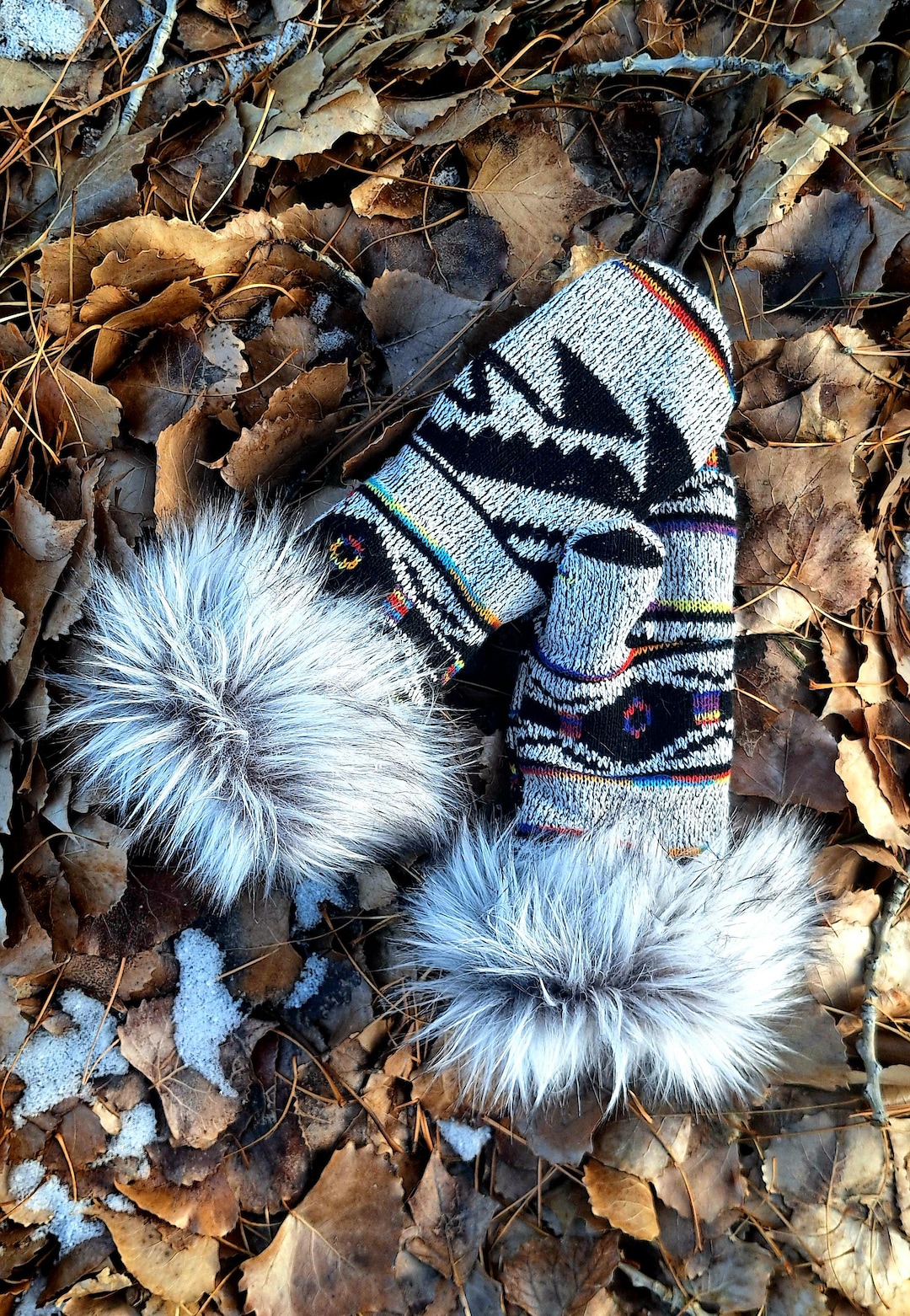 Fur-edged Upcycled Wool Sweater Mitten Pattern With Glove Lining (PDF ...