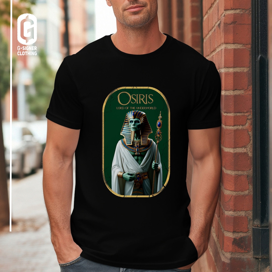 Egyptian Mythology Gift Idea Shirt Osiris Ancient Deity Graphic Tee ...
