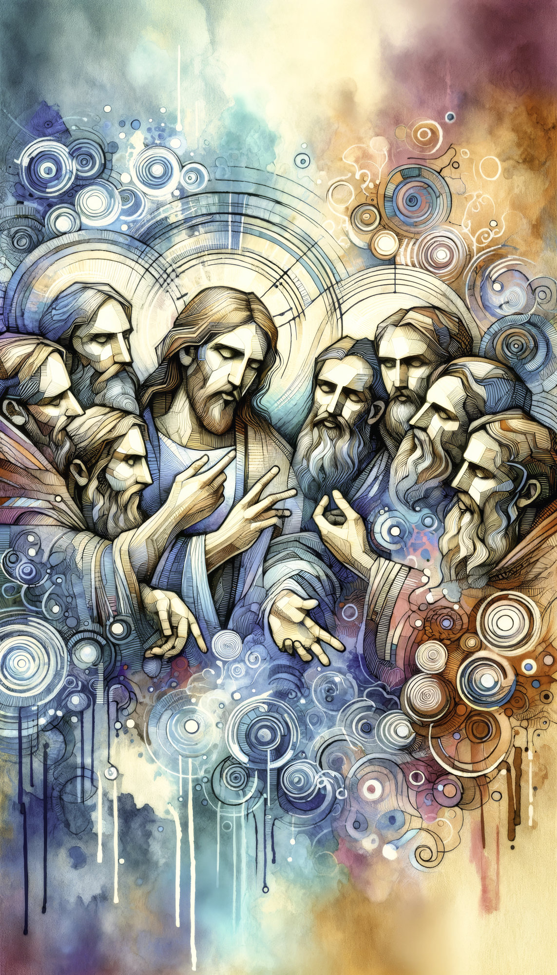 The I AM Statements of Jesus - Download and Print Abstract Art - for ...