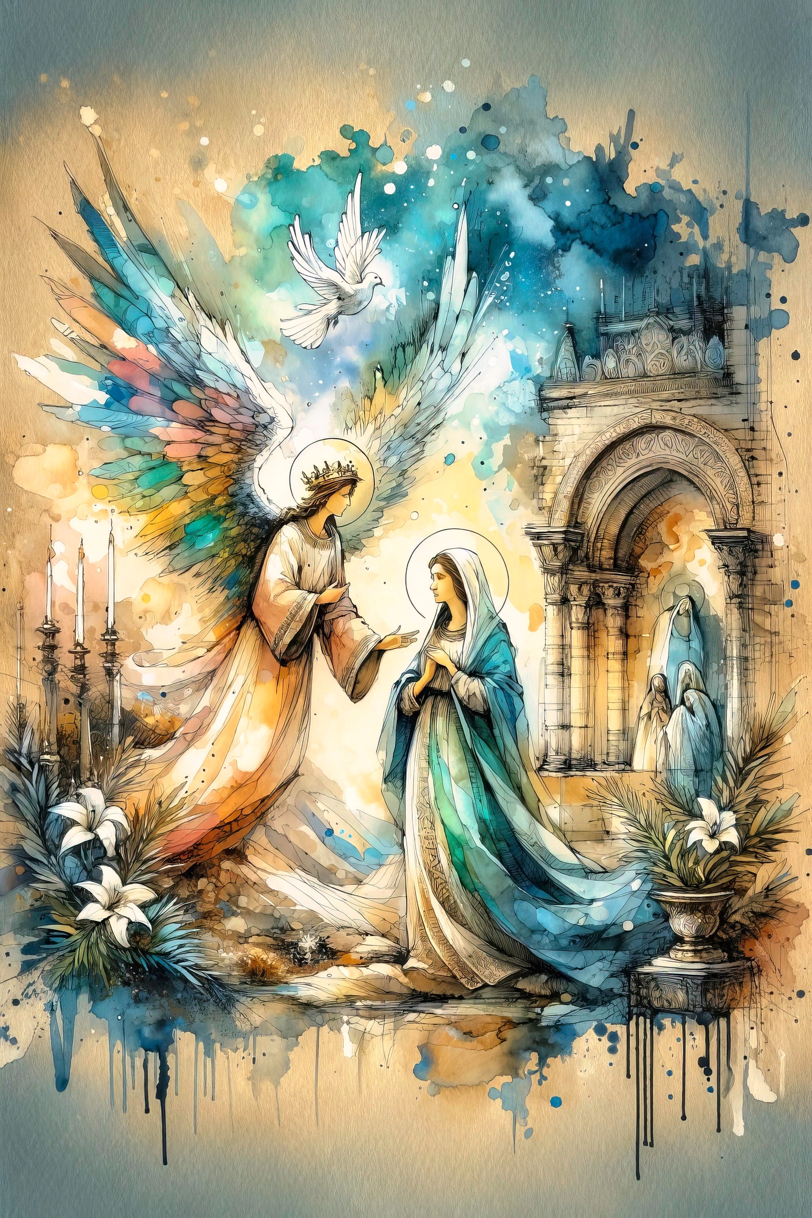 Mysteries of the Rosary - Download and Print Abstract Art - for ...