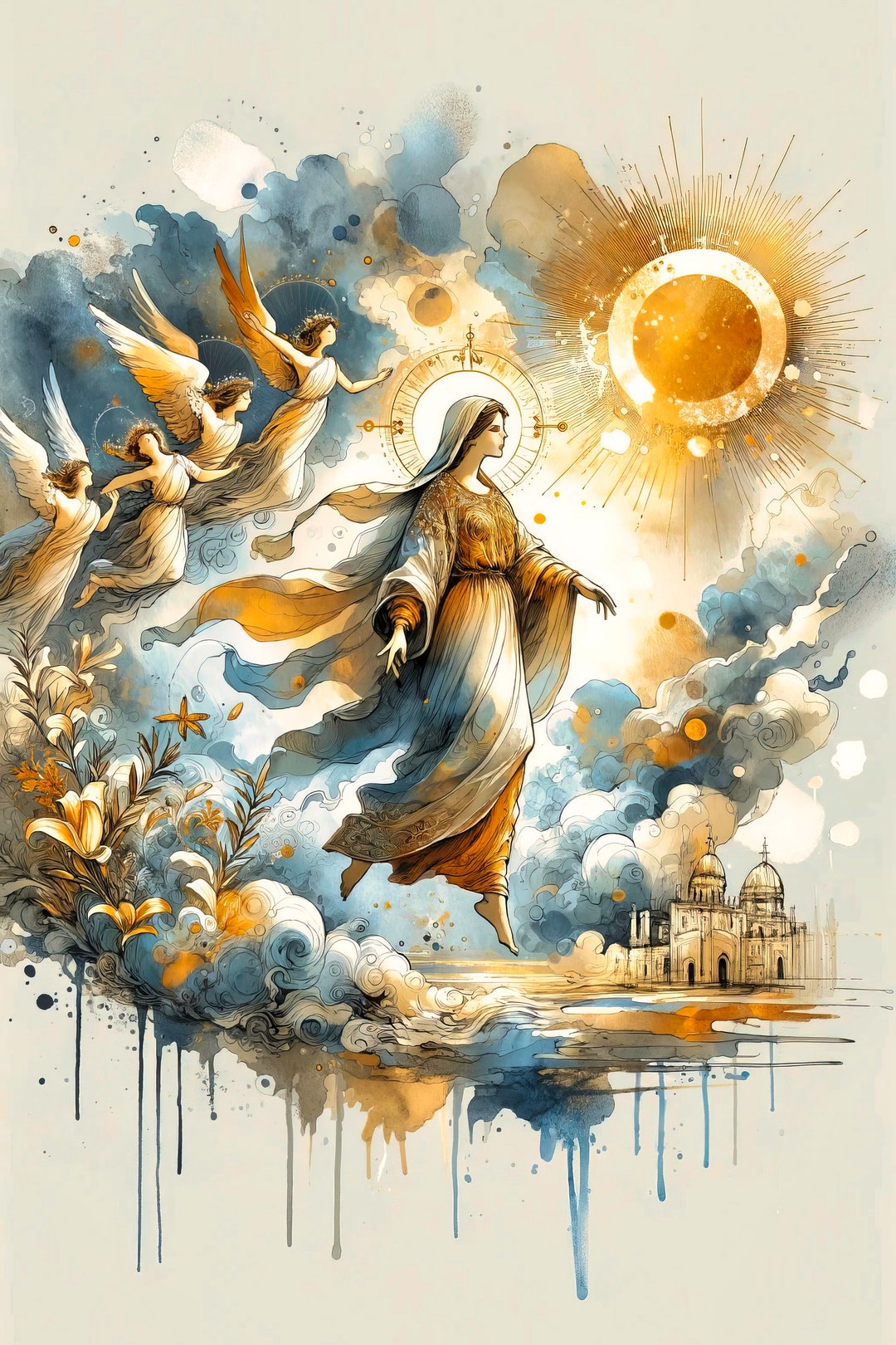 Mysteries of the Rosary - Download and Print Abstract Art - for ...