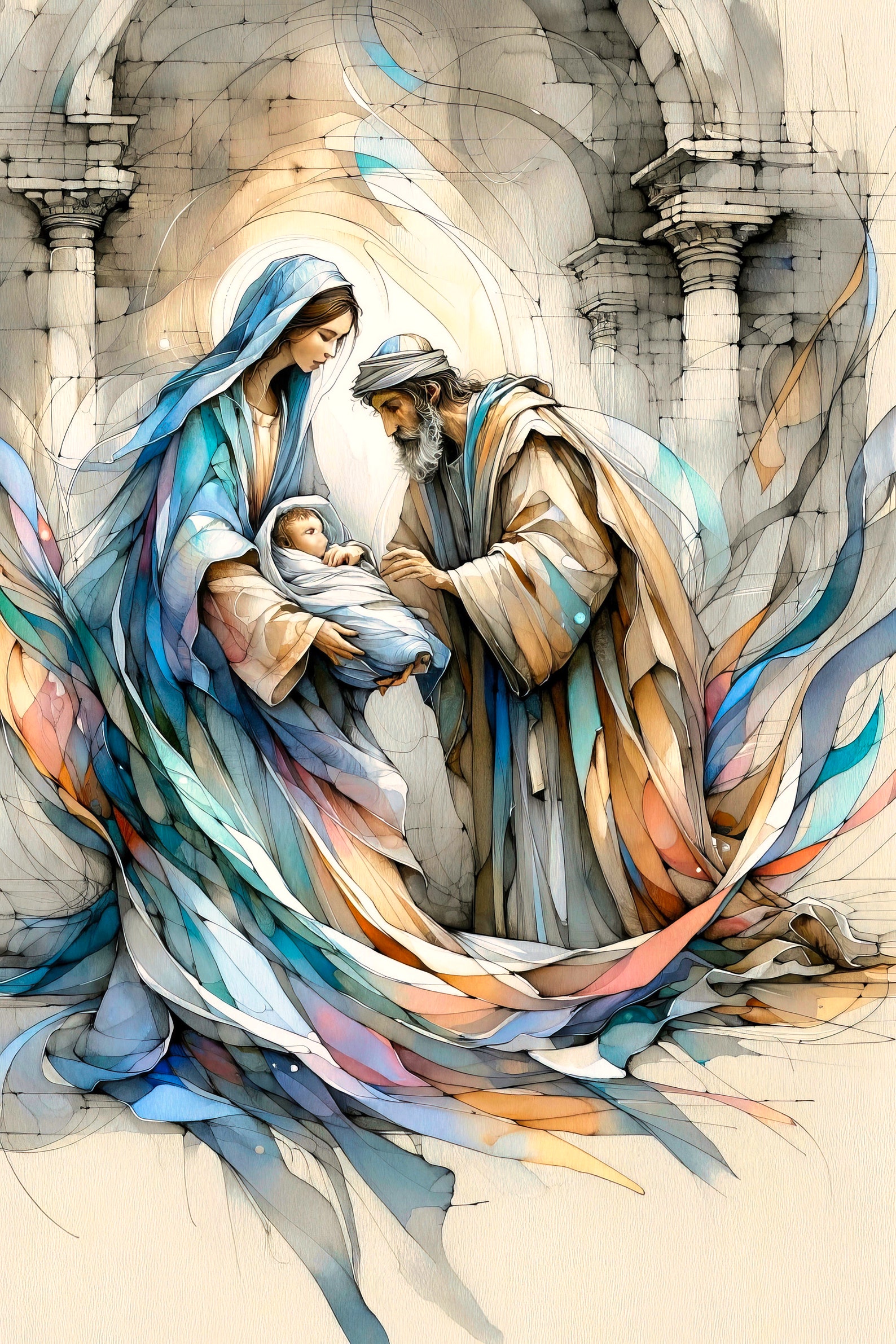 Mysteries of the Rosary - Download and Print Abstract Art - for ...