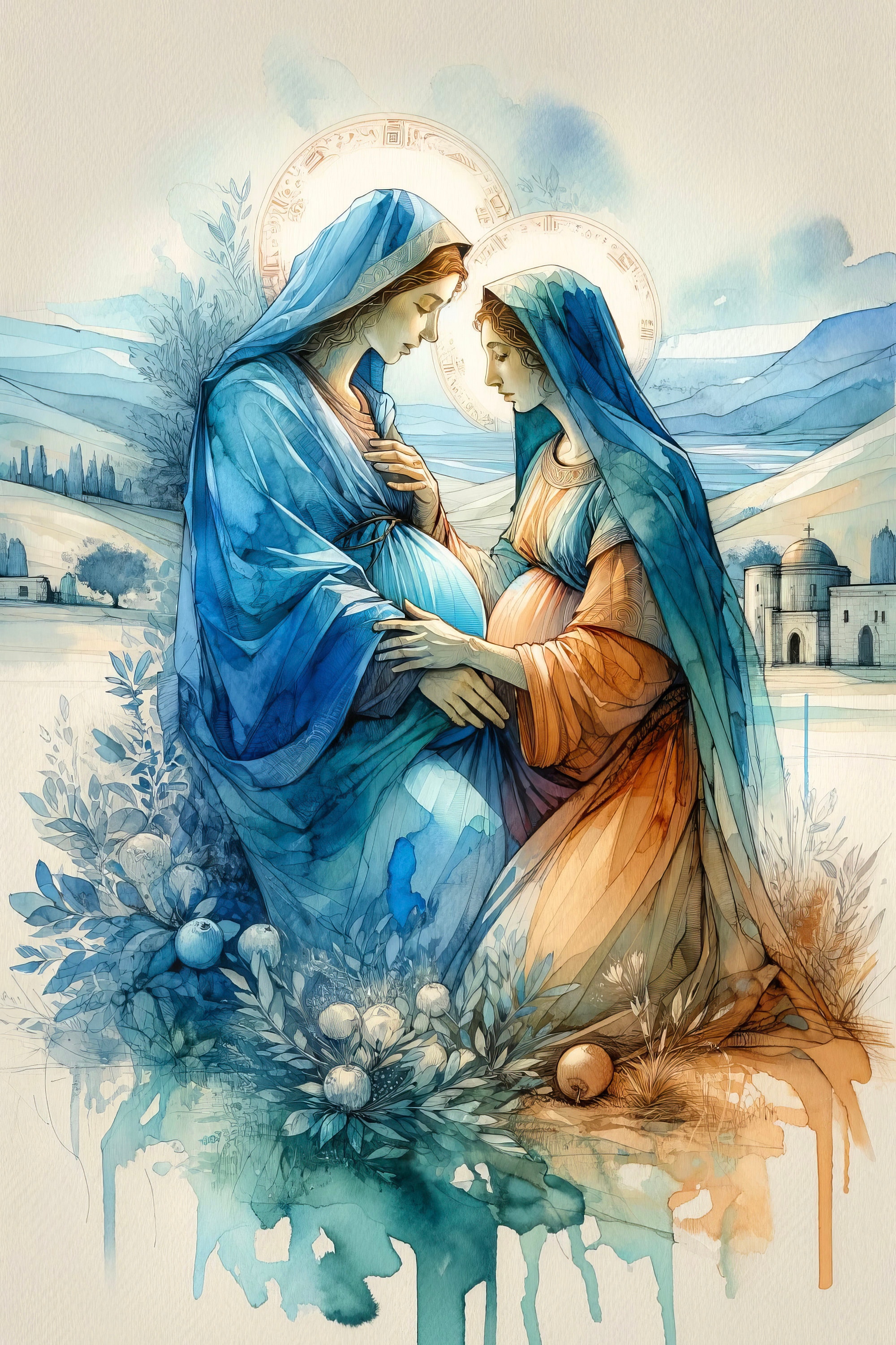 Mysteries of the Rosary Download and Print Abstract Art for Christian ...