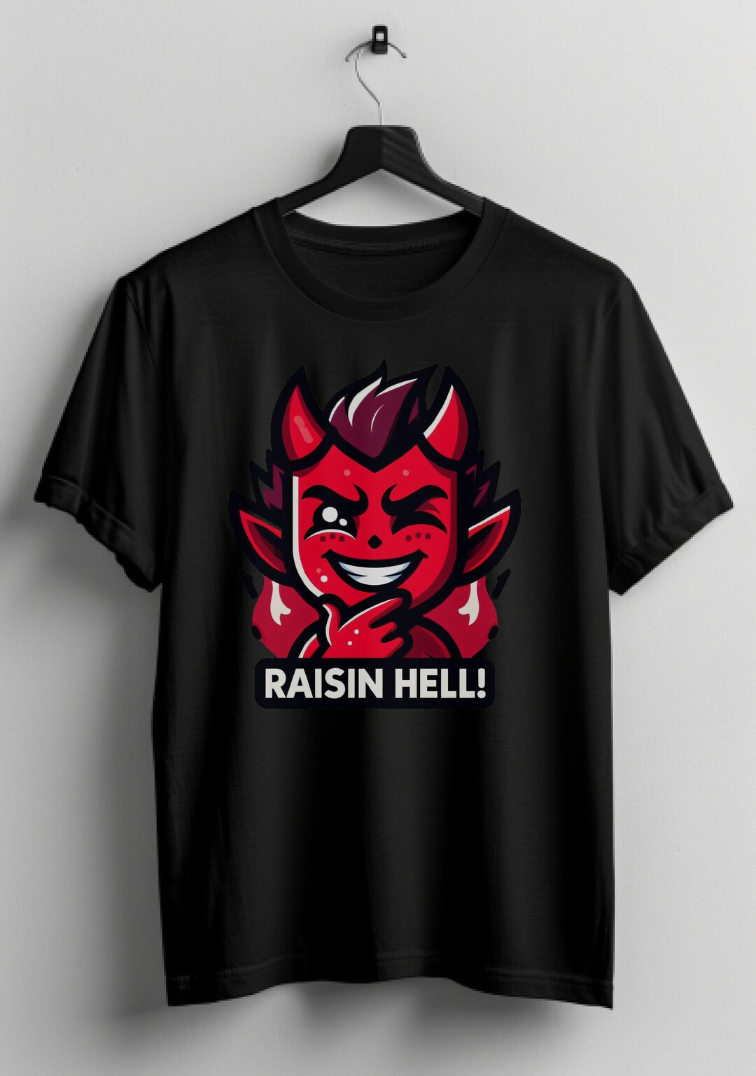 Cute Devil Raisin' Hell Funny & Humorous Shirt Southern Phrase and ...