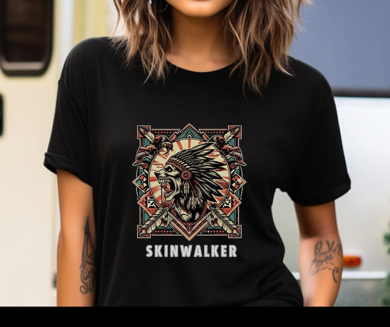Skinwalker Graphic T-shirt: Cryptid Design - Etsy