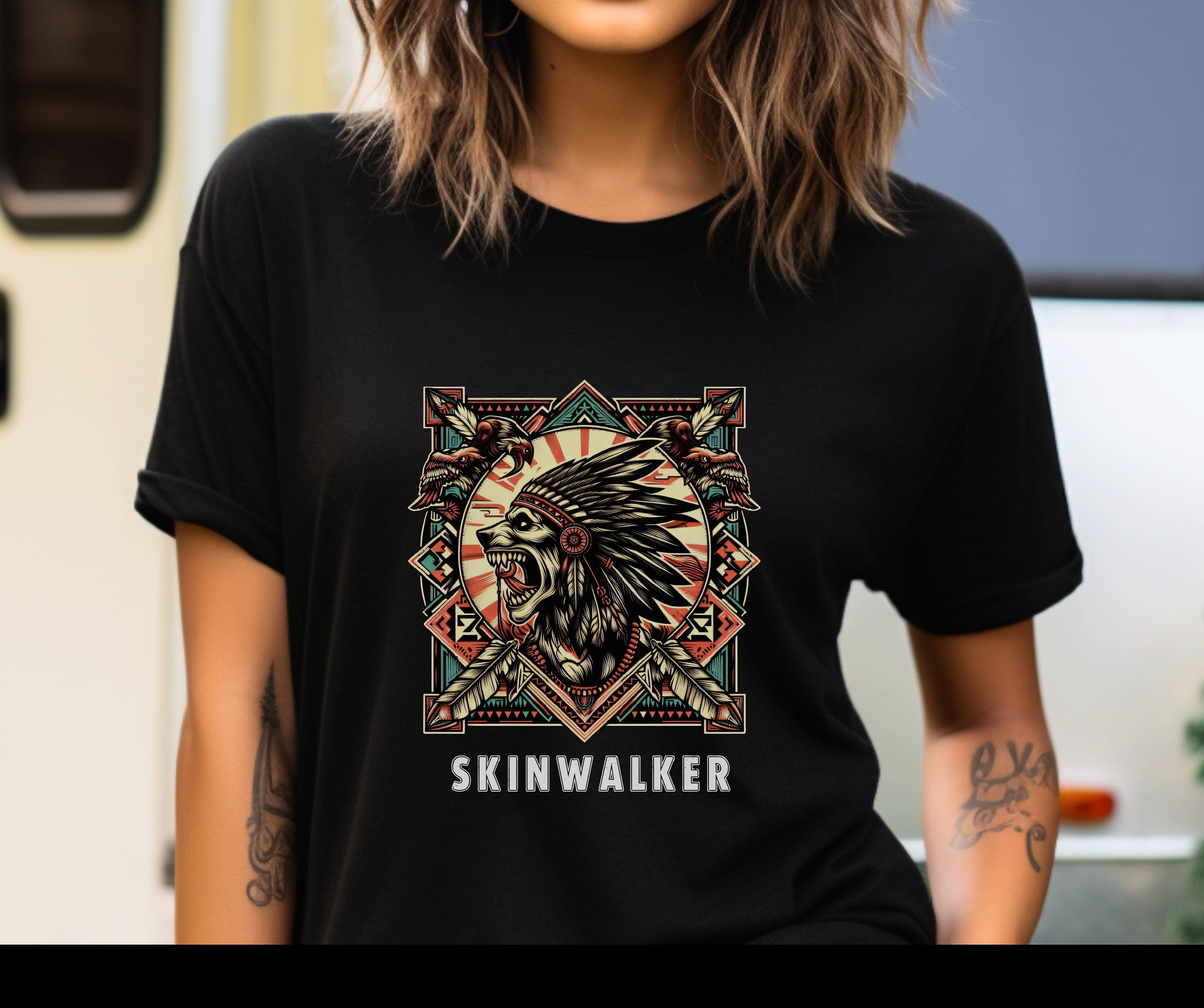 Skinwalker Graphic T-shirt: Cryptid Design - Etsy