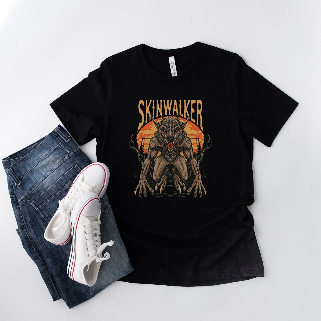 Skinwalker Graphic T-shirt: Cryptid Tee, Unique Strange Shirt - Etsy
