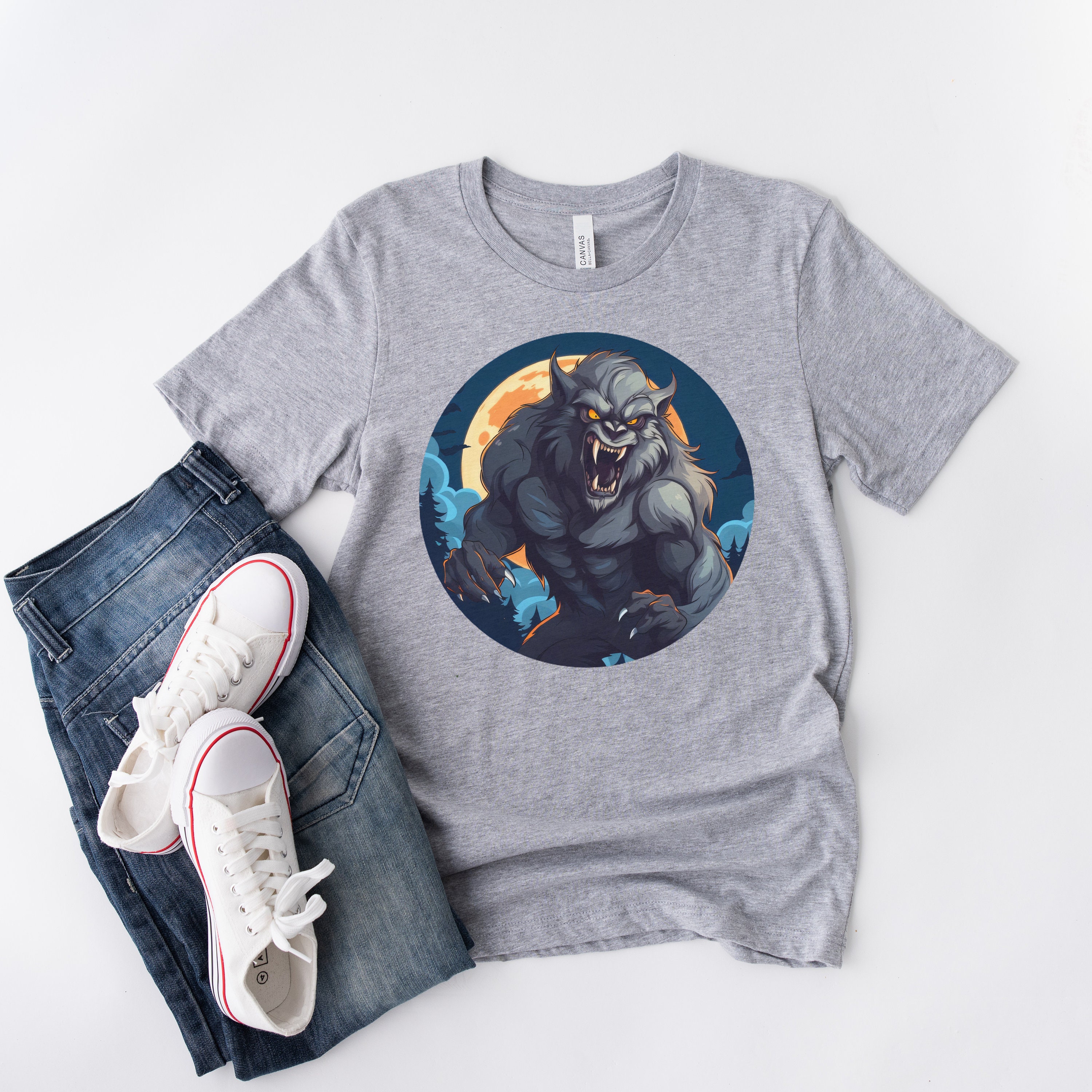 Comic Werewolf Shirt Werewolf Teen Clothes Werewolf Shirt Werewolf Moon ...