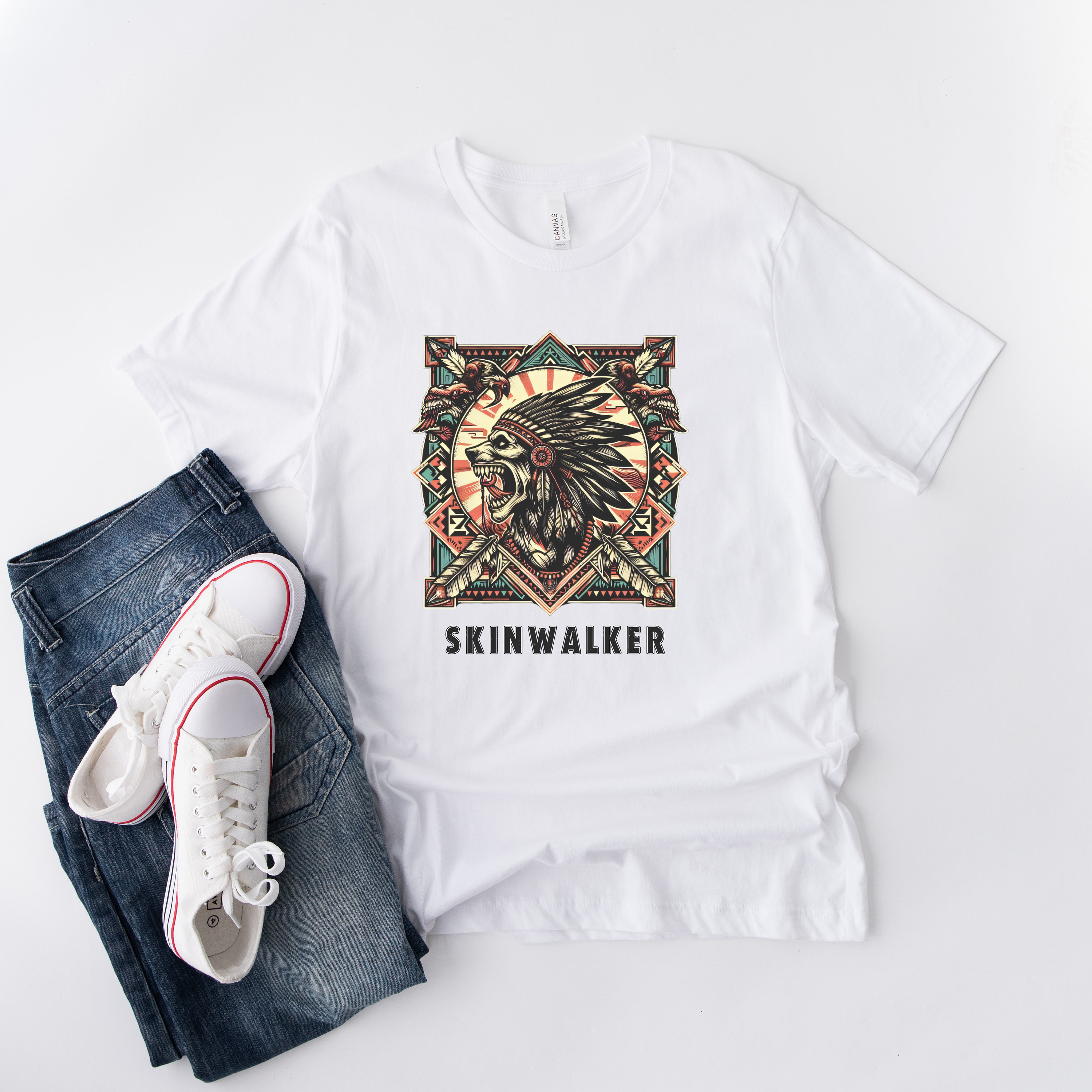 Skinwalker Graphic T-shirt: Cryptid Design - Etsy
